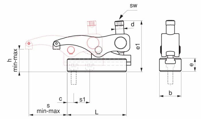 Mouldpro Power Sliding Mold Clamps (without inbus bolt) | Plastixs