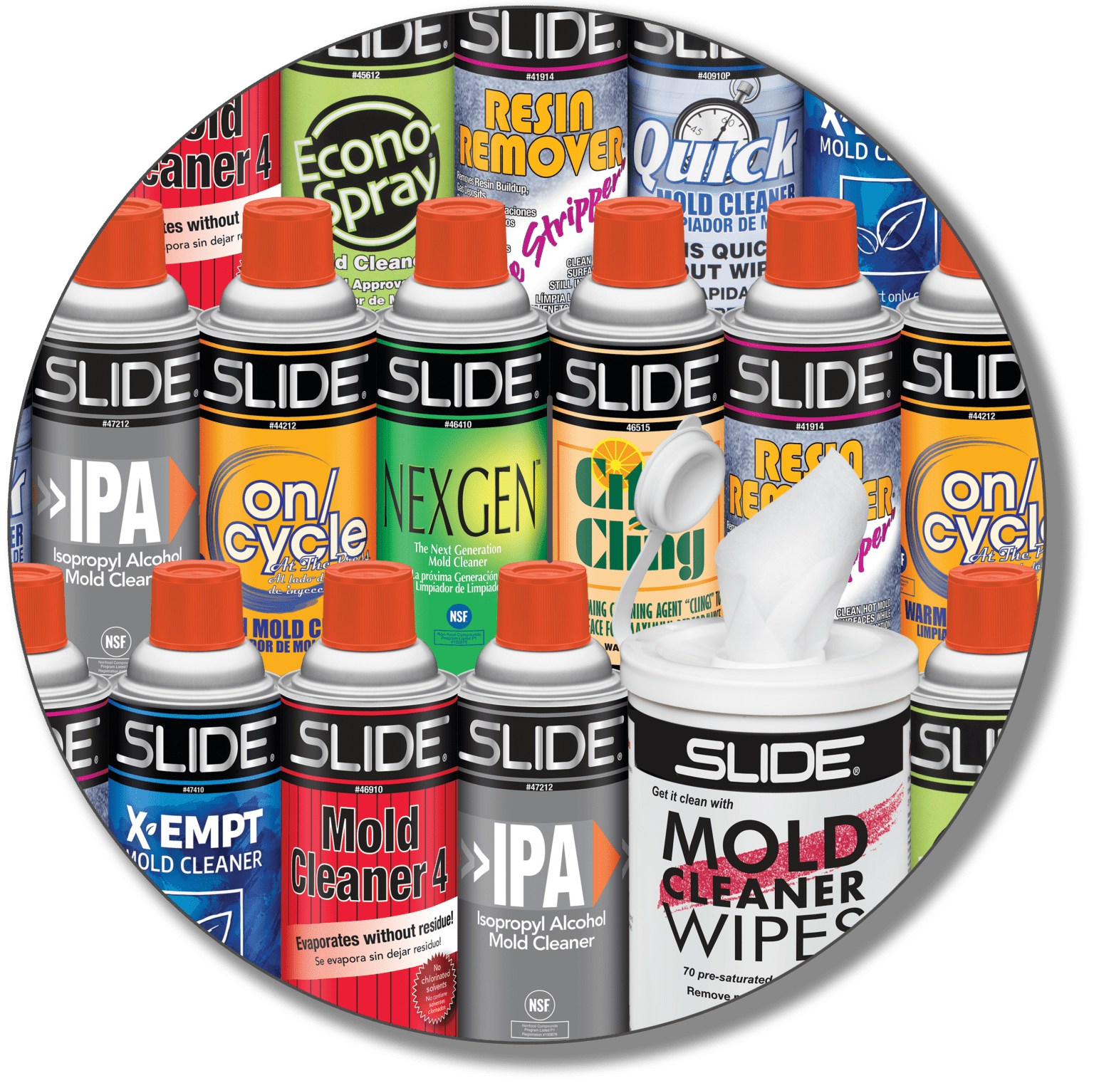 SLIDE® Injection Mold Cleaners, Releases & More | Plastixs