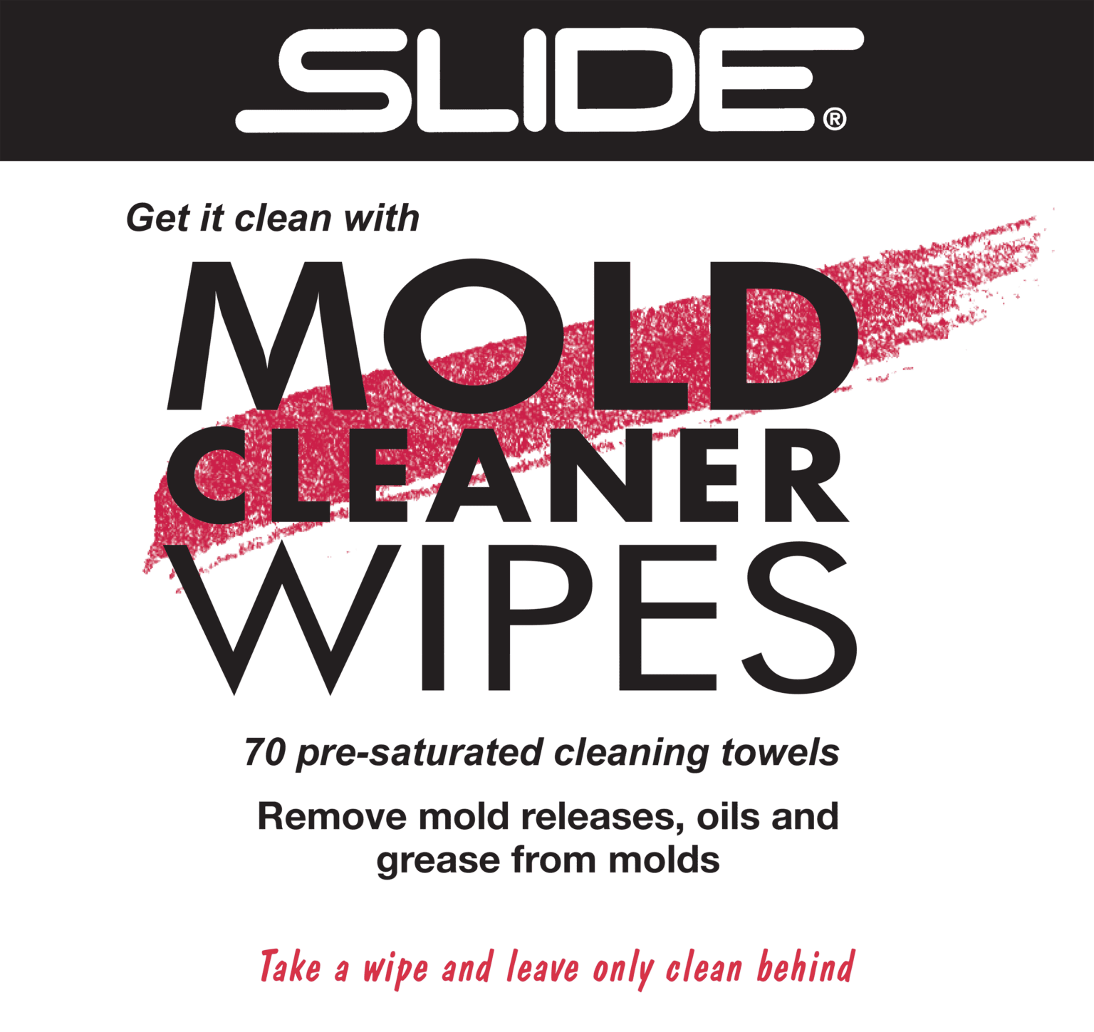 SLIDE Mold Cleaner Wipes No. 46370 for Injection Molding | Plastixs