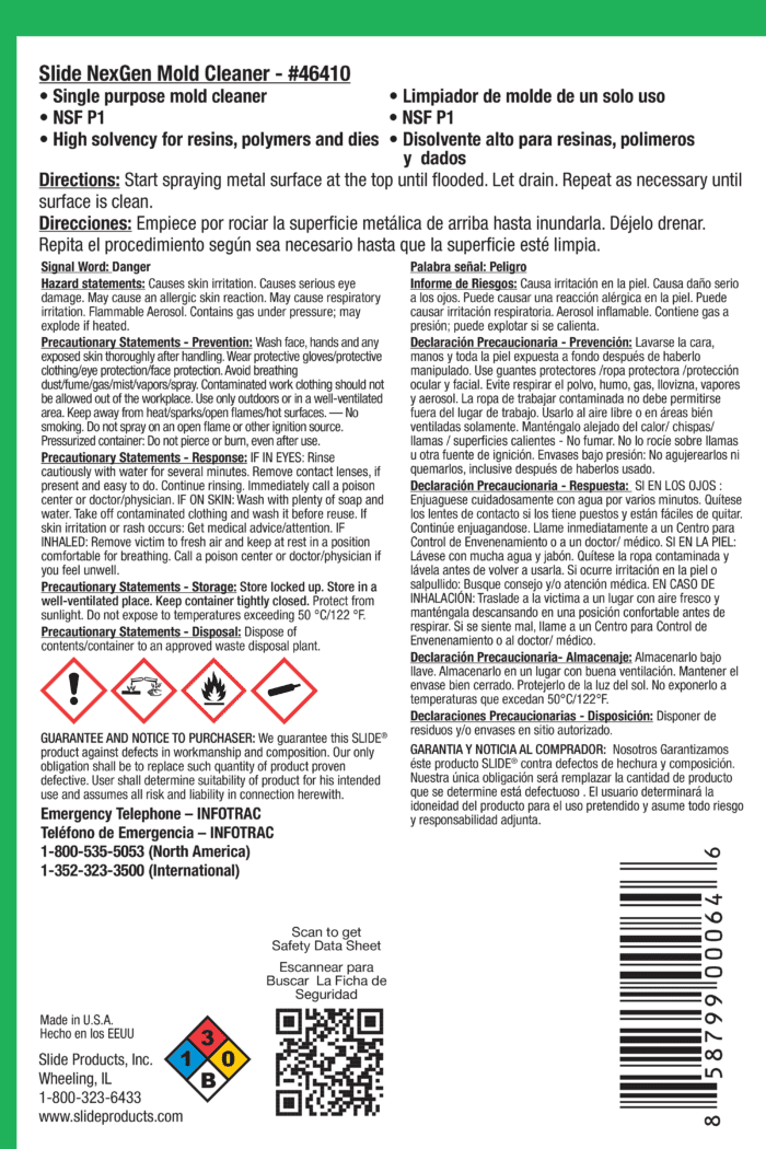 SLIDE NEXGEN Mold Cleaner No. 46410 | Injection Molding | Plastixs