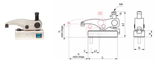 Mouldpro Power Sliding Mold Clamps (without inbus bolt) | Plastixs