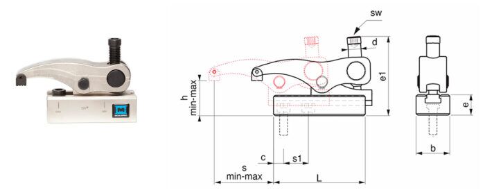 Mouldpro Power Sliding Mold Clamps (without inbus bolt) | Plastixs