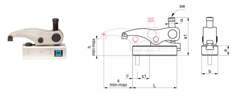 Mouldpro Power Sliding Mold Clamps (without inbus bolt) | Plastixs